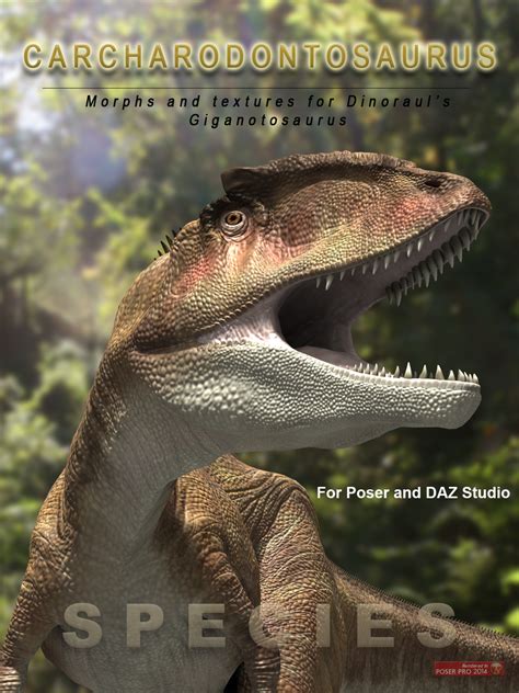 Carcharodontosaurus 3d Figure Assets Lmx3d