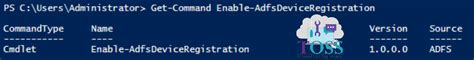 Enable Adfsdeviceregistration Adfs Powershell Toss