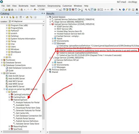 Solved Error “packaging Succeeded But Publishing Failed Esri