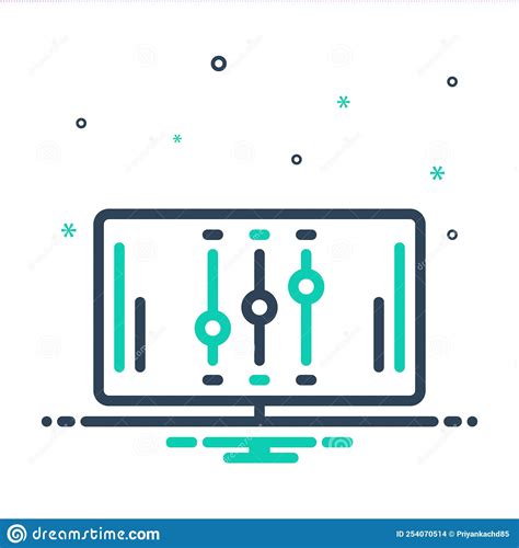Mix Icon For Controls Command And Monitoring Stock Illustration Illustration Of Shape Volume