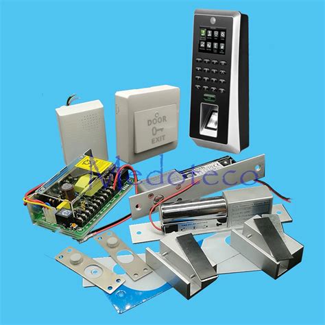 full f20 biometric fingerprint access control system kit double glass door access control set