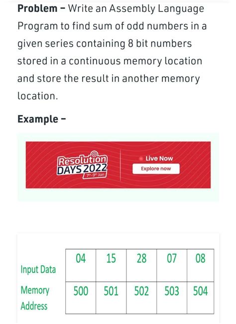 Solved Problem Write An Assembly Language Program To Chegg Com