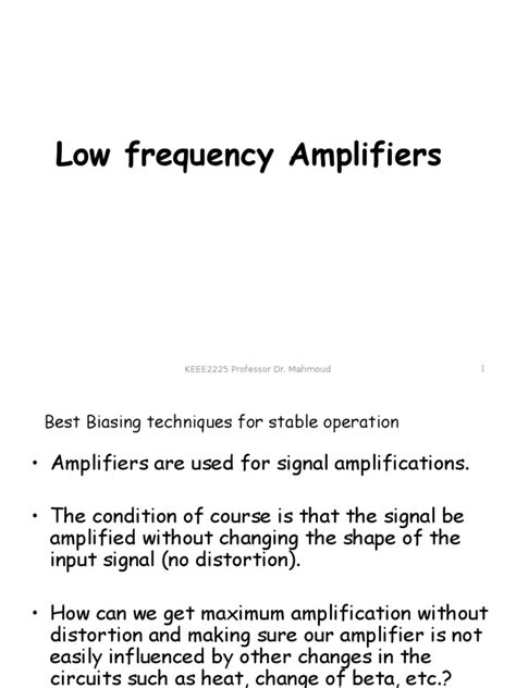 Pdf Lecture 2 Biasing Dokumentips