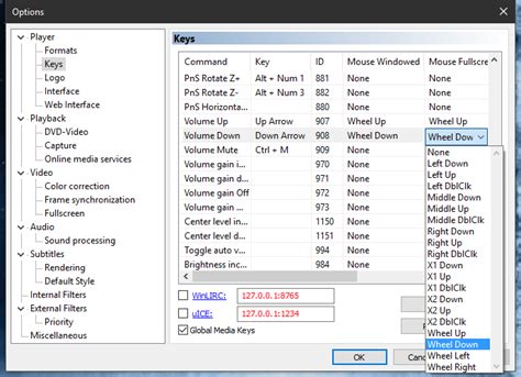 Disable Mouse Scroll Volume Control MPC BE R Software
