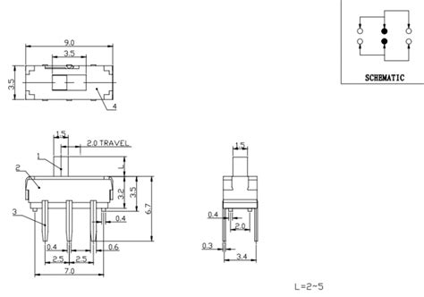 Mini Slide Switch DPDT A Custom Electronics PWM Circuits Induction Heating And DIY