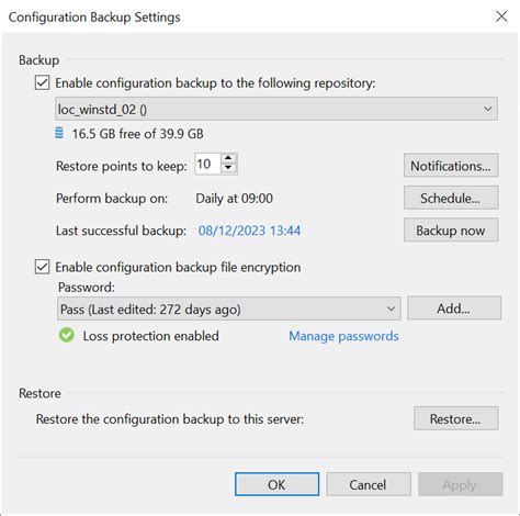 powershell restore vbr configuration database v12 1 veeam