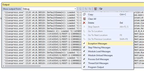 How To Filter Output In Visual Studio Stack Overflow