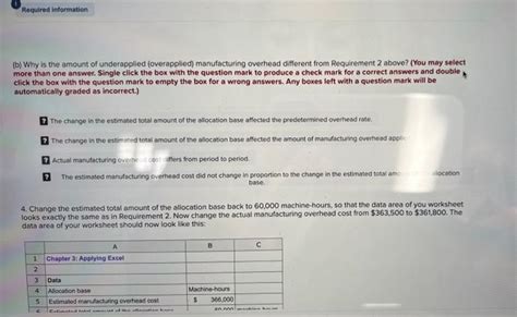 solved required information the excel worksheet form that