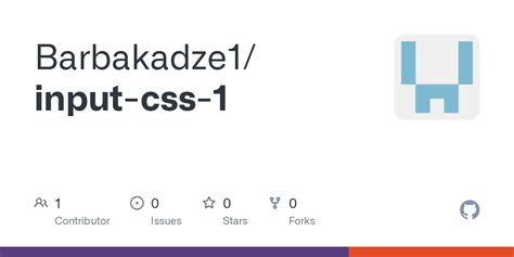 Github Barbakadze1input Css 1