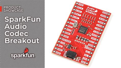 product showcase sparkfun audio codec breakout youtube