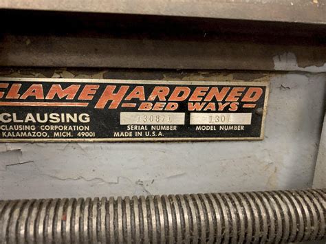 Clausing 1300 Engine Lathe Amc