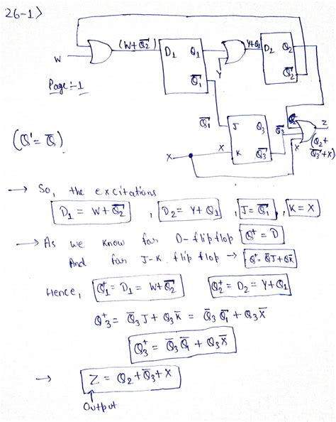 [solved] 26 1 analyze the following sequential circuit and complete course hero
