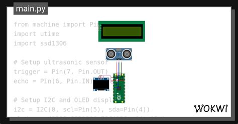W9 Pi Pico With Ultrasonic Micropython Copy Wokwi Esp32 Stm32