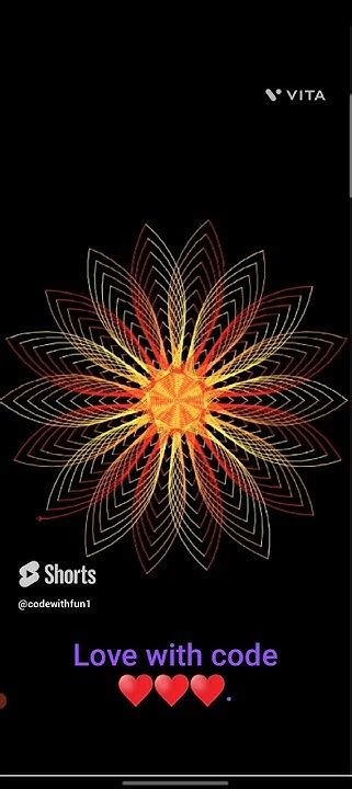 Flowers 🌹 Python Art Coding Python Turtle Youtube