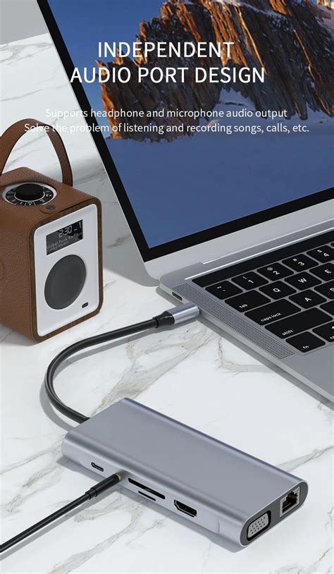 BASIX 11 In 1 Hub Versatile Docking Station For Laptop