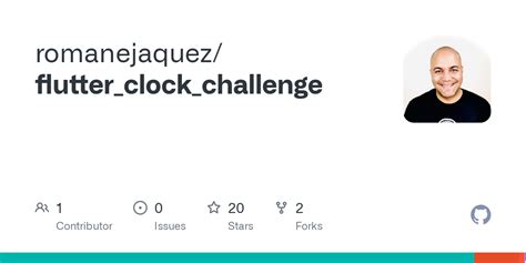 GitHub Romanejaquez Flutter Clock Challenge