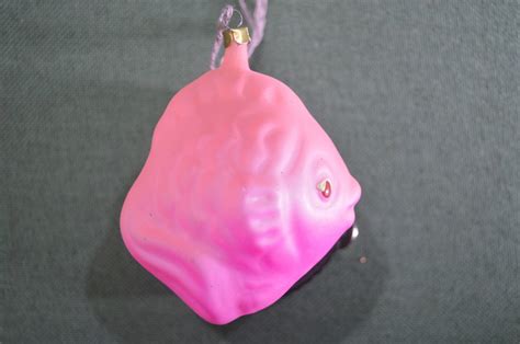 Купить Елочная стеклянная новогодняя игрушка Рыба рыбка Стекло Подвес СССР в интернет