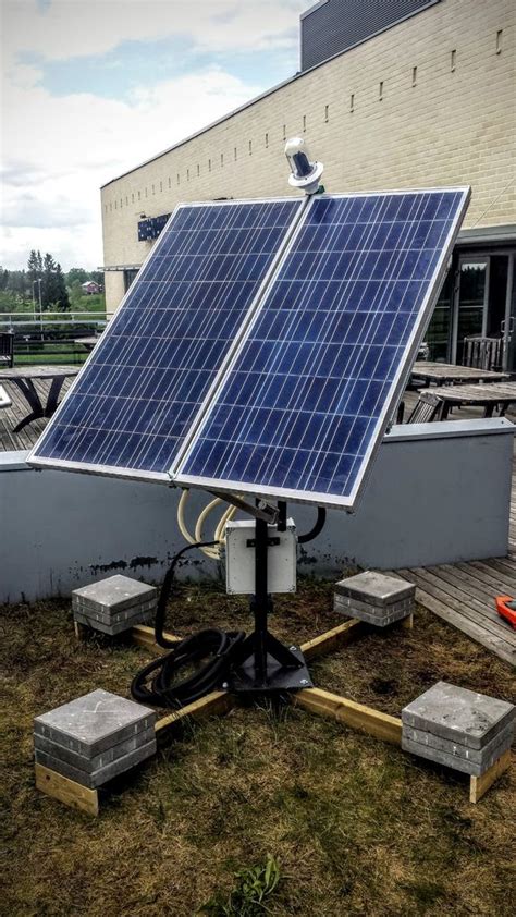 Dual Axis Solar Tracker With Online Energy Monitor Electronics Lab Com