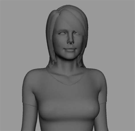 Anime Cute Dancer Girl Free 3d Model Blend Max Obj Open3dmodel