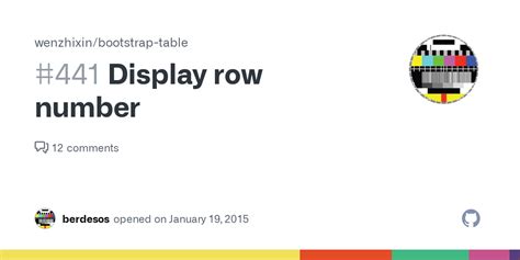 Display Row Number · Issue 441 · Wenzhixinbootstrap Table · Github