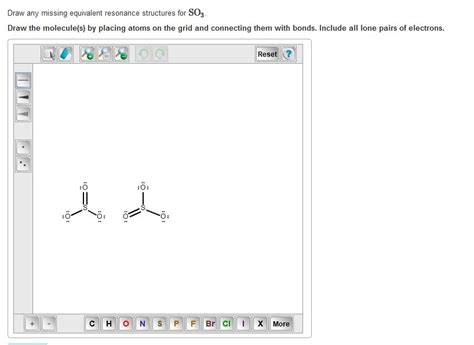 Solved Draw Any Missing Equivalent Resonance Structures For