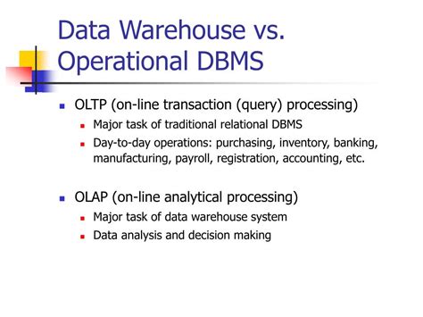 Ppt Ch3 Data Warehouse Powerpoint Presentation Free Download Id 6868718