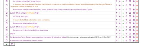 question about run actions command all things rule machine hubitat