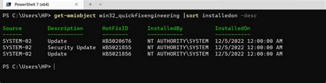 How To Find Windows Update History Using Powershell TECHEPAGES
