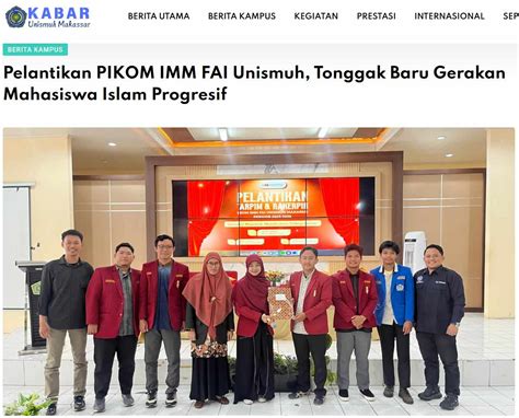 Ikatan Mahasiswa Muhammadiyah Imm Rakerpim Pikom Imm Fai Unismuh