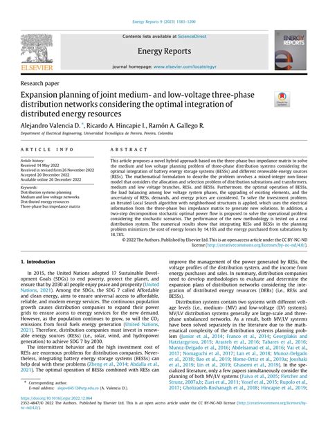 Pdf Expansion Planning Of Joint Medium And Low Voltage Three Phase