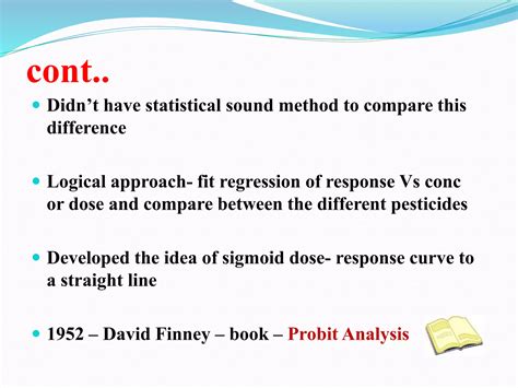 Probit Analysis In Toxicological Studies Pptx