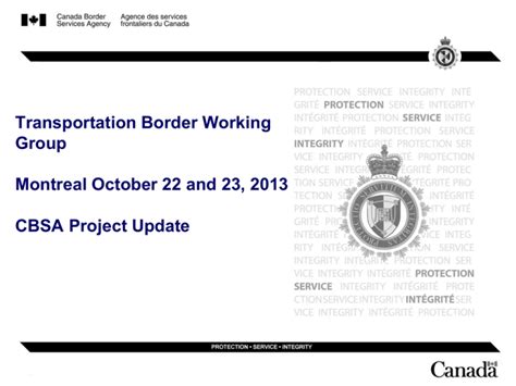 Cbsa Project Udpates