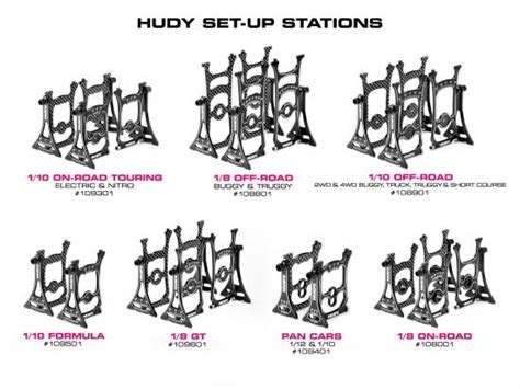Hudy DY Hudy Set Up Station For On Road Cars Setup Tools Wheelspin Models