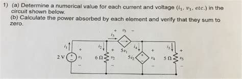 Solved A Determine A Numerical Value For Each Current Chegg Com