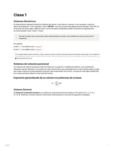 Sistemas Numericos Pdf Decimal Poco