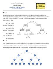 Tree Traversal Exercise Pdf Computer Science Data Structures Binary Tree Traversal