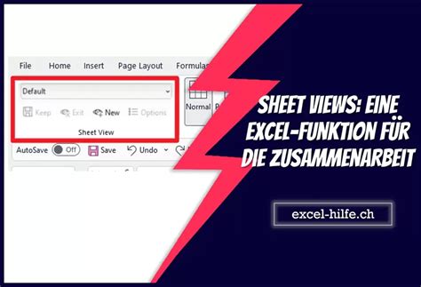 sheet views eine excel funktion für die zusammenarbeit excel hilfe ch