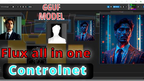 Comfyui Flux All In One Controlnet Using GGUF Model ComfyUI Workflow