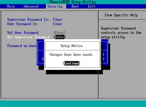 Set BIOS Password On Windows
