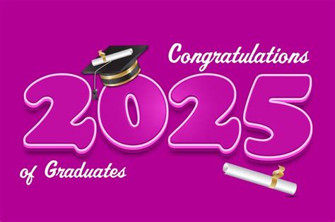 Premium Vector Congratulations Of Graduatesclass Of Congratulations