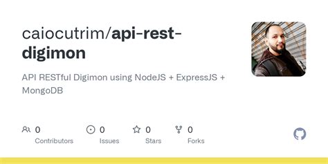 GitHub Caiocutrim Api Rest Digimon API RESTful Digimon Using NodeJS ExpressJS MongoDB