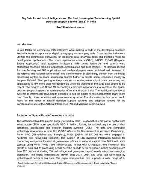 pdf big data for artificial intelligence and machine learning for