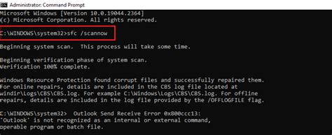 send receive error 0x800ccc13 in microsoft outlook