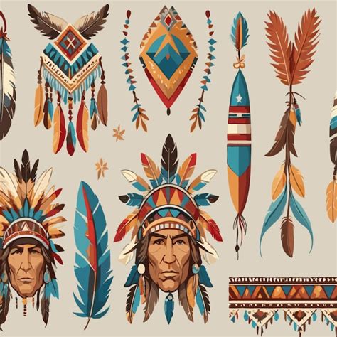 Premium Vector Native American Pattern Vector