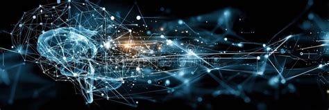 conceptual brain computer interface showcasing sparks and visual