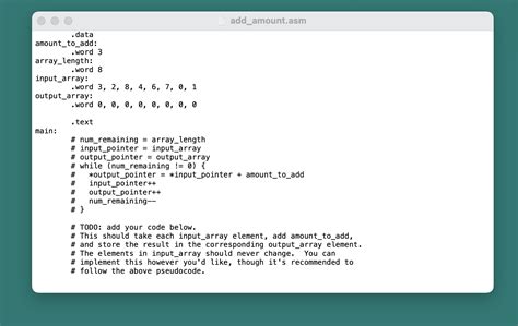 Solved Write Mips Assembly Code Which When Run Under