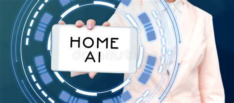 Hand Writing Sign Home Ai Word Written On Home Solution That Enables