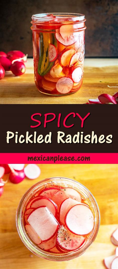 Spicy Pickled Radishes Mexican Please