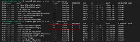 kube system coredns error on kubernetes setup r kubernetes