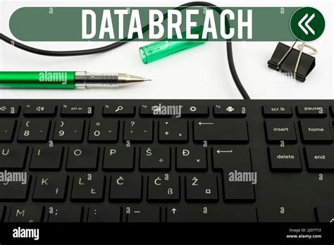 Conceptual Display Data Breach Conceptual Photo Security Incident